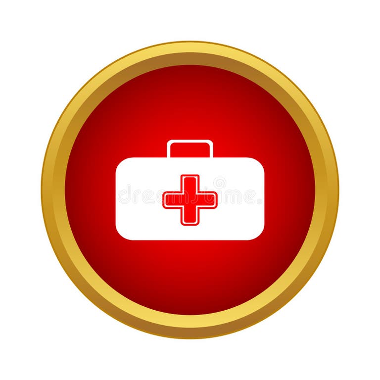 First Aid Case Icon, Simple Style Stock Illustration - Illustration of ...