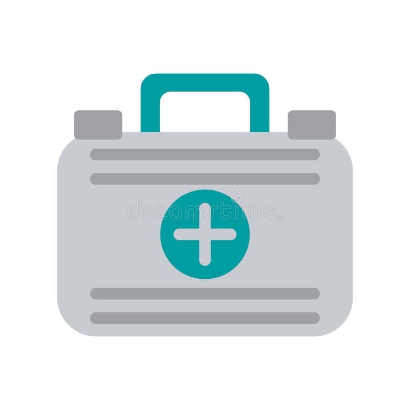 First Aid Case Medical Emergency Stock Vector - Illustration of medical ...