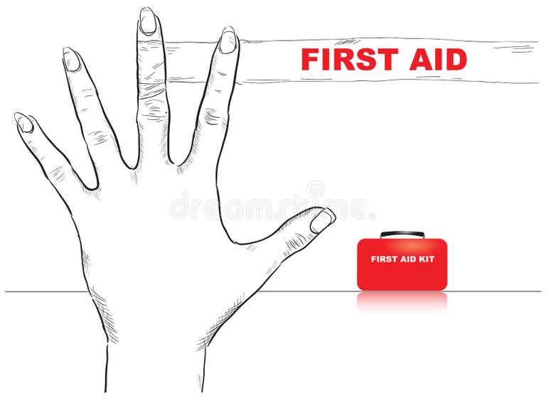 First Aid Finger stock vector. Illustration of attention - 23943727