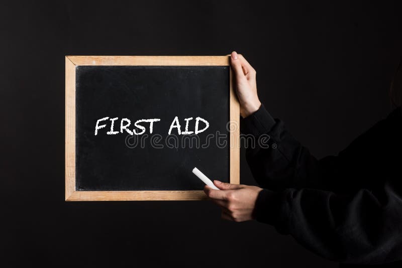 First aid or first help stock image. Image of measures - 210102149