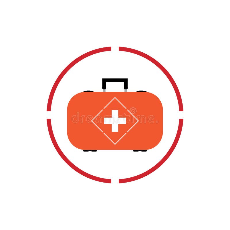 First Aid Icon on White Background Stock Vector - Illustration of ...