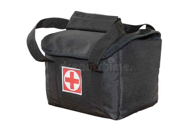 First Aid Kit of Black Fabric Editorial Photo - Image of healthcare ...