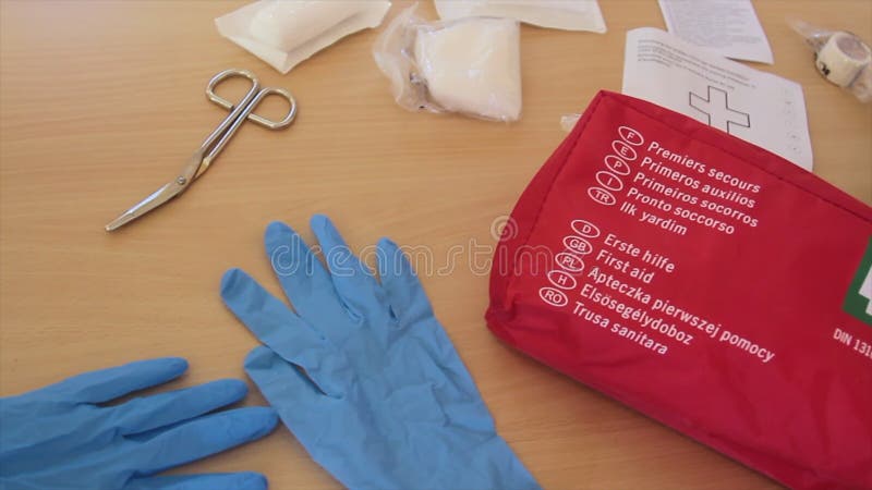 First Aid Kit Complete with a Boot that Could Indicate a Mountain ...