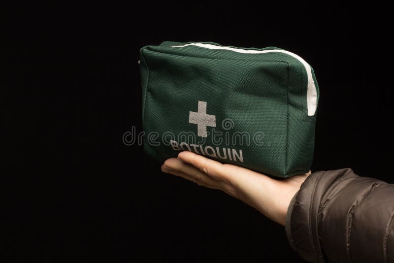 First Aid Kit, Green First Aid Kit Stock Image - Image of handhold ...