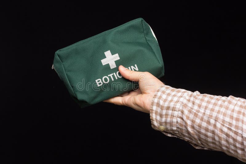 First Aid Kit, Green First Aid Kit Stock Photo - Image of diet, grief ...