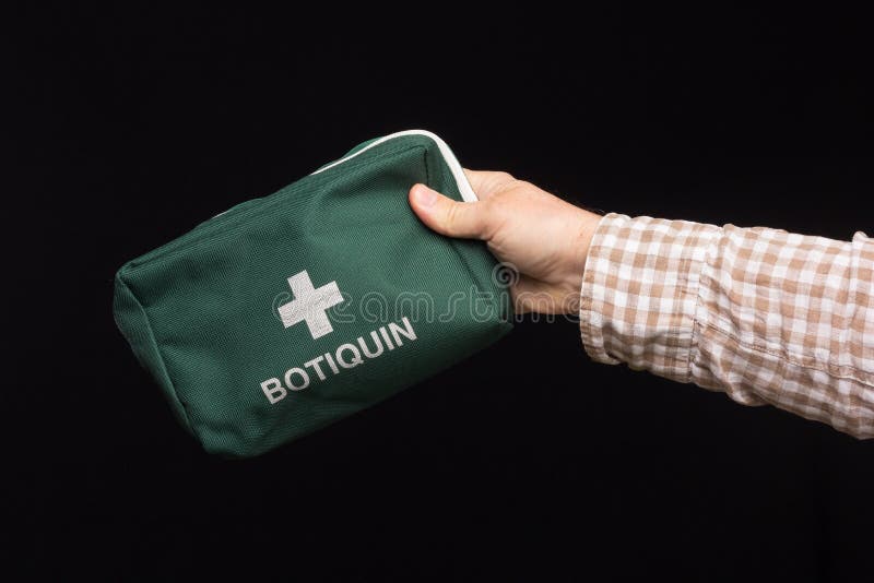 First Aid Kit, Green First Aid Kit Stock Image - Image of handle ...