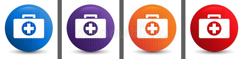 First Aid Kit Icon Abstract Light Cyan Blue Hexagon Pattern Background ...