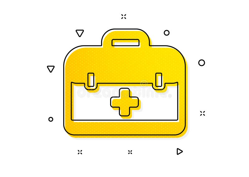 First Aid Kit Icon. Medical Case Sign. Vector Stock Vector ...