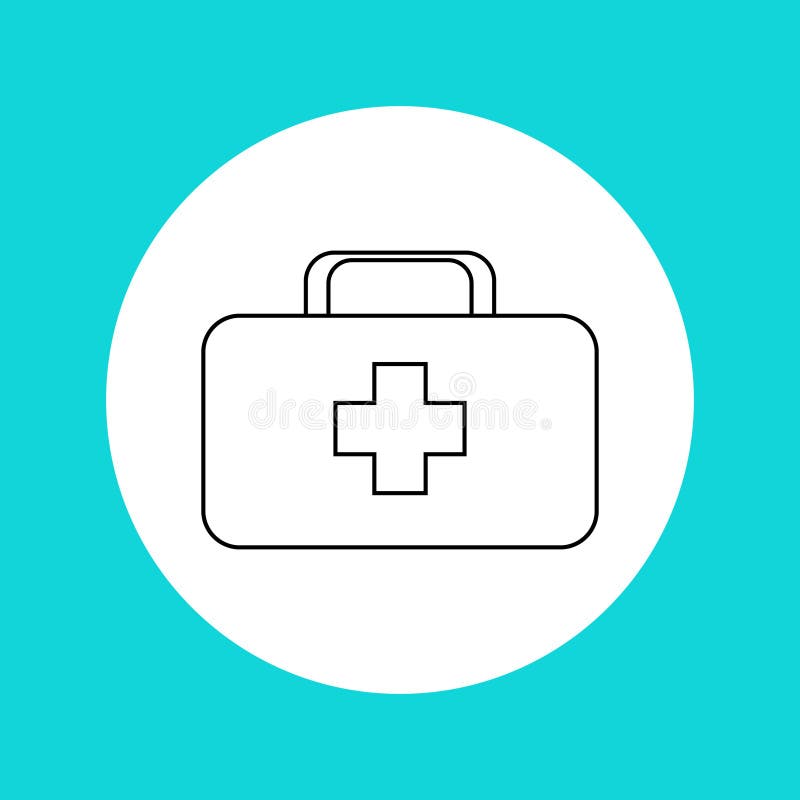 First Aid Kit Icon.First Aid.Outline Drawing.First Aid Kit Icon in the ...