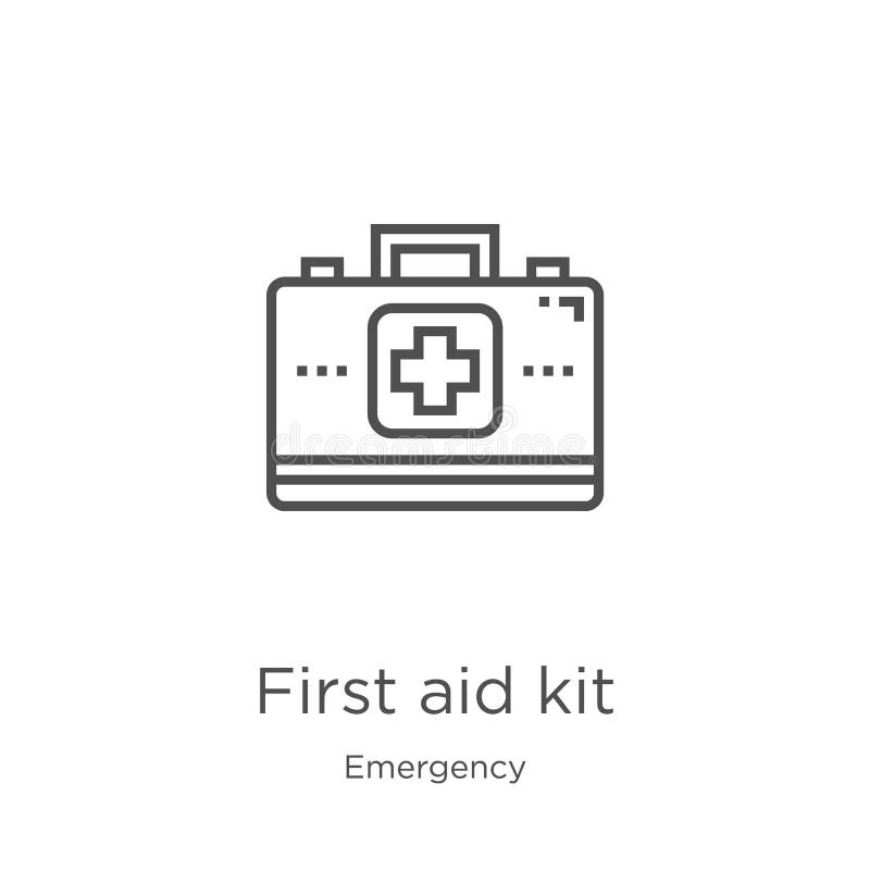 First Aid Kit Icon Vector from Medicines Collection. Thin Line First ...