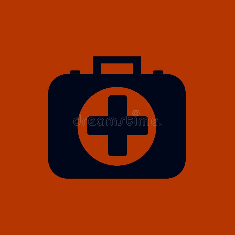 First Aid Kit Icon. Vector Illustration Stock Vector - Illustration of ...