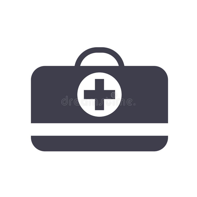 First Aid Kit Icon Vector Sign and Symbol Isolated on White Background ...