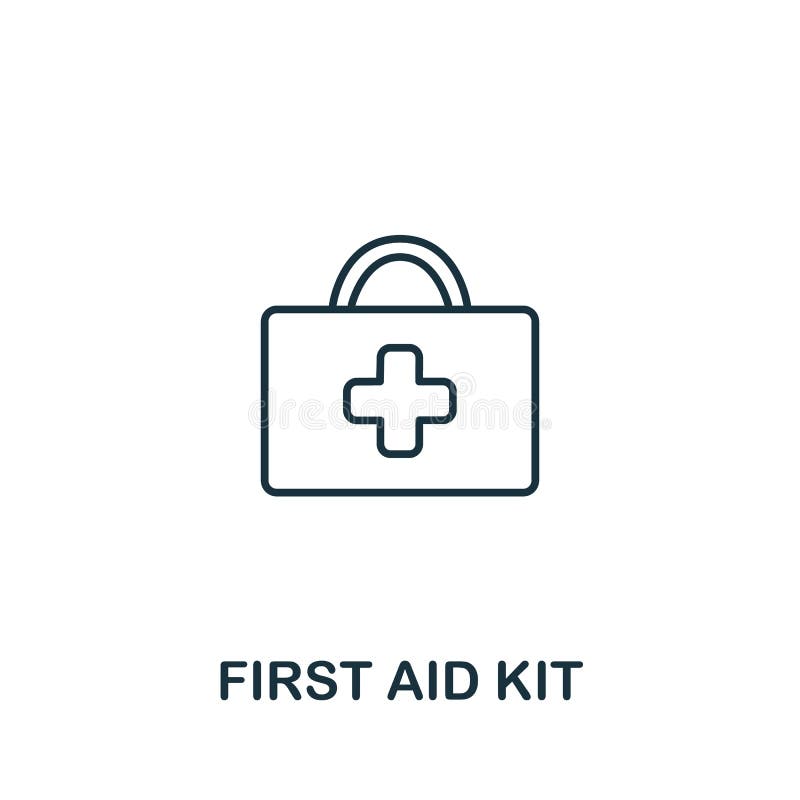 First Aid Kit Icon from Work Safety Collection. Simple Line Element ...