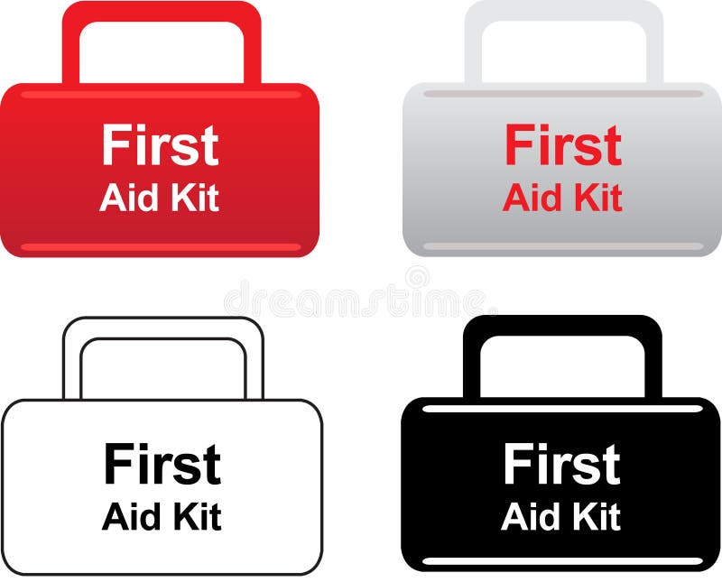 First aid kit icons stock vector. Illustration of lines - 36048478