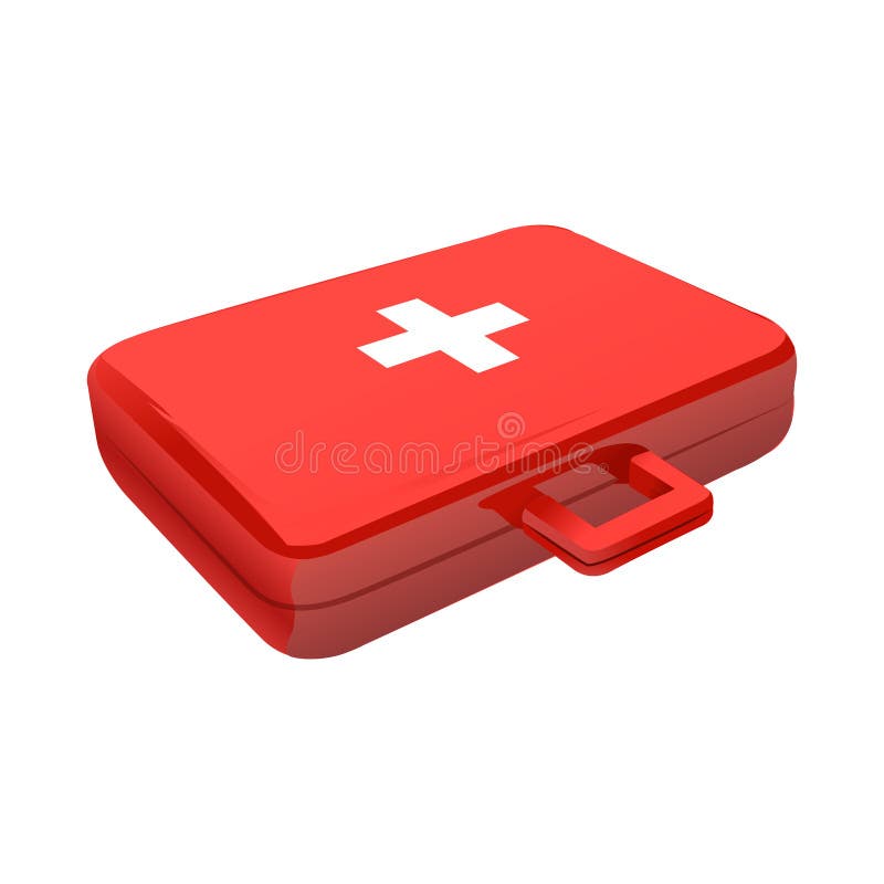 First Aid Kit Illustration Vector Based Drawing Vol 03 Stock Vector ...