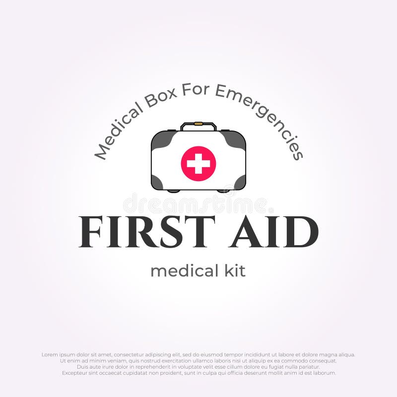 First Aid Kit Logo Vector Design. Medical Bag Illustration Template ...