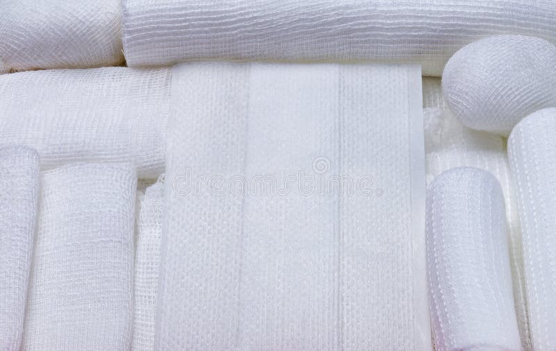 First Aid Kit with Medical Bandages and Plasters Stock Photo - Image of ...