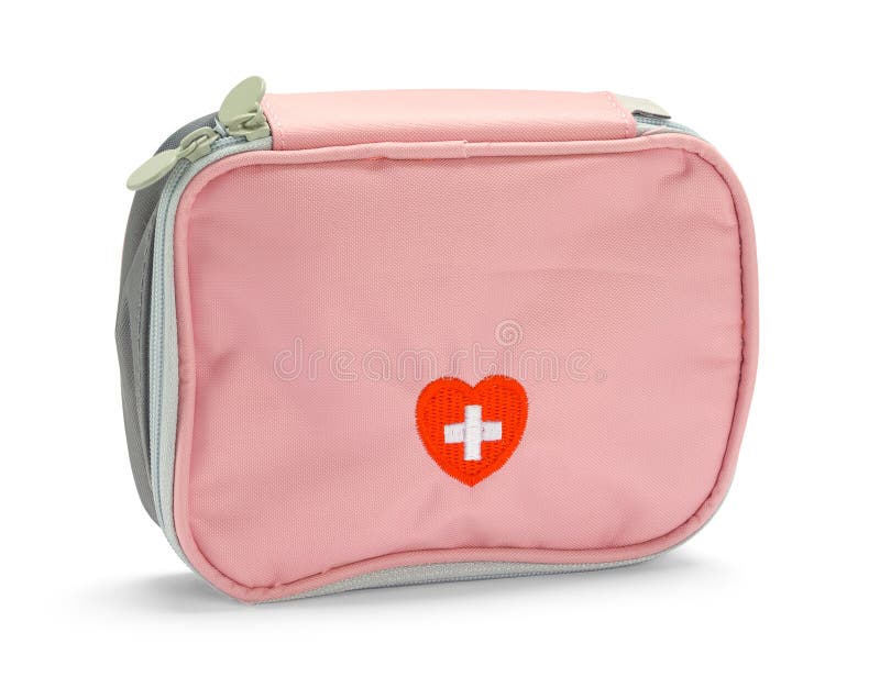 First Aid Kit Pink stock photo. Image of pink, isolated - 144935840