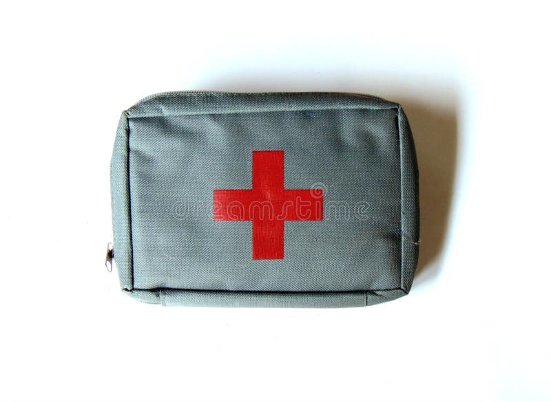 First Aid Kit Pouch stock photo. Image of pattern, brown - 272411636