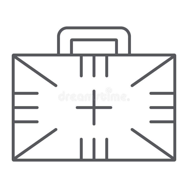 Thin Line First Aid Box Icon Stock Illustrations – 926 Thin Line First ...