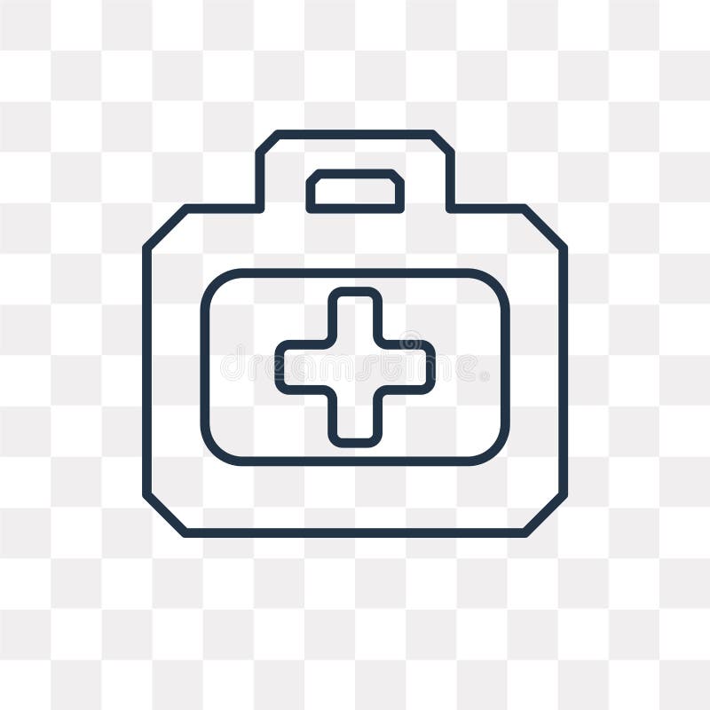 First Aid Kit Vector Icon Isolated on Transparent Background, First Aid ...