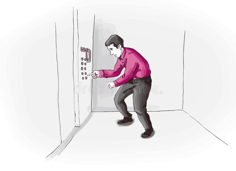 Pressing Elevator Button Stock Illustrations – 47 Pressing Elevator ...