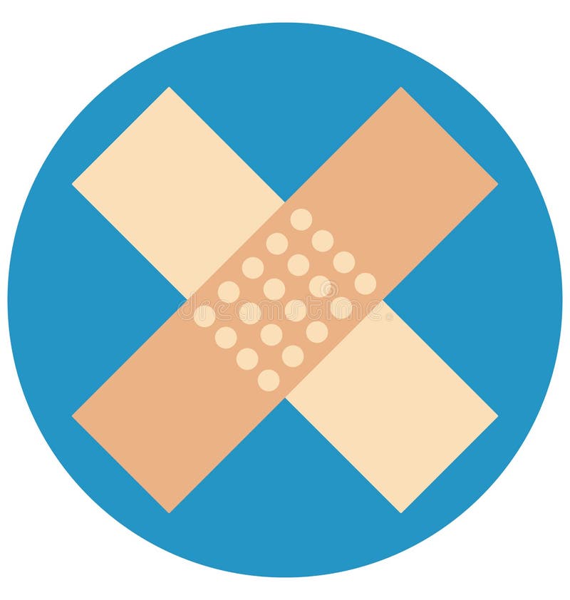 First Aid Plaster, Band Aid, Isolated Vector Icon that Can Be Easily ...