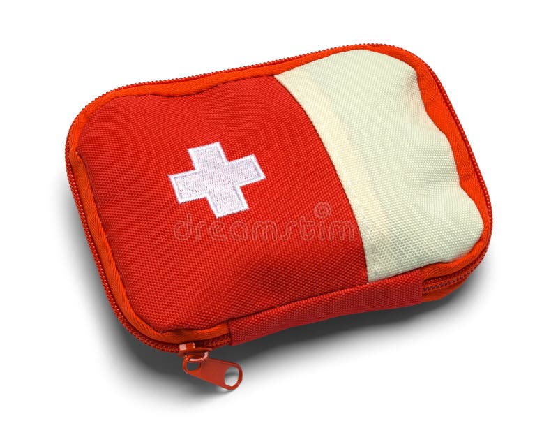 First Aid Pouch stock photo. Image of small, isolated - 155973822