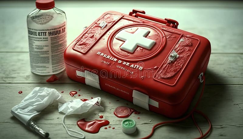First Aid Realistic. Generated AI Stock Illustration - Illustration of ...