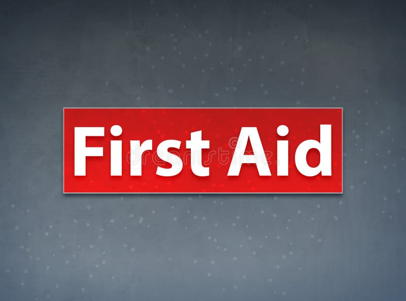 First Aid Red Banner Abstract Background Stock Illustration ...