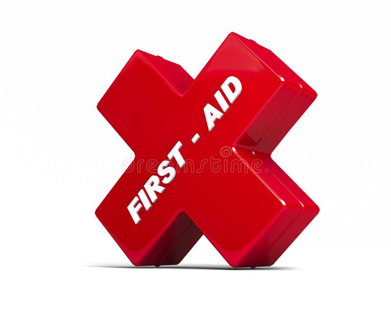 First aid red box stock illustration. Illustration of safety - 14585336
