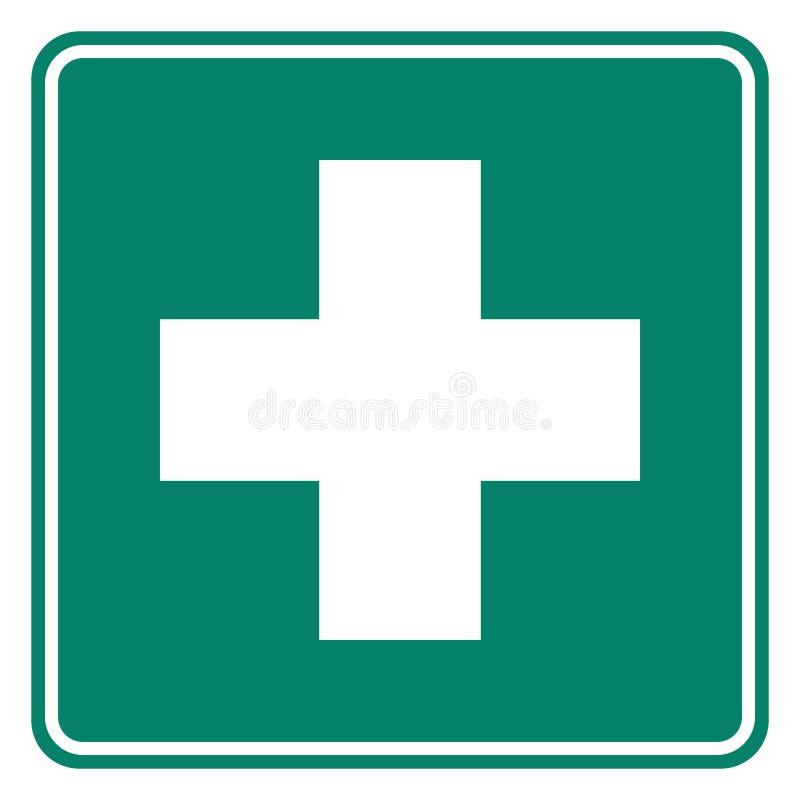 First aid and road sign stock vector. Illustration of info - 228118818