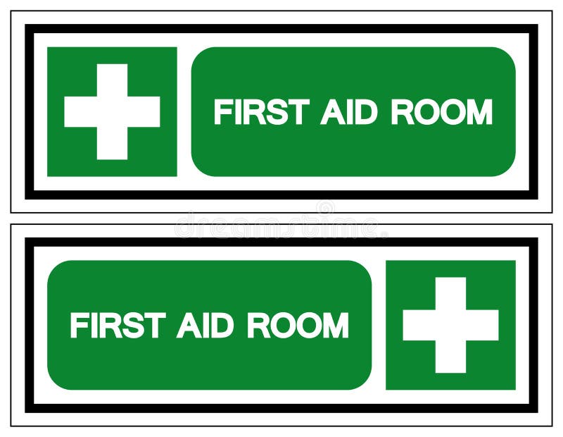 First Aid Room Symbol Sign, Vector Illustration, Isolated on White ...