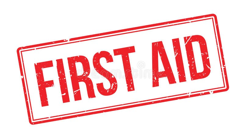 First Aid rubber stamp stock illustration. Illustration of medical ...