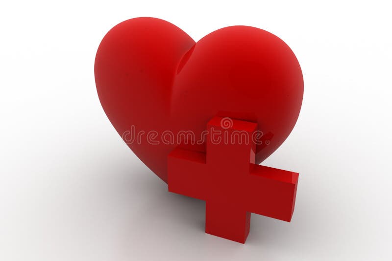 First aid sign on heart editorial photo. Image of icon - 70736126