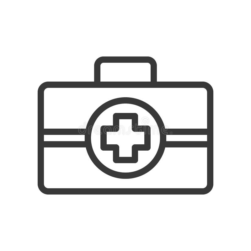 First Aid Simple Outline Icon, Vector Illustration Stock Vector ...