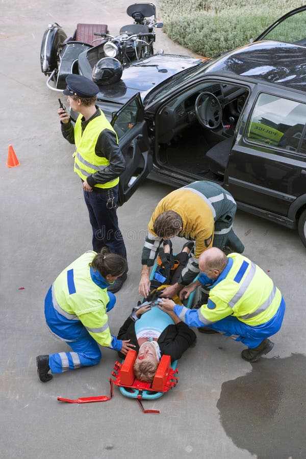 First aid team stock photo. Image of radio, patient, helmet - 16065868