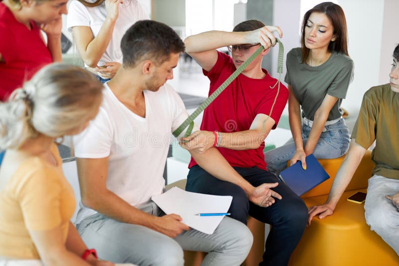 At First Aid Training Classroom, Group of Students are Learning To ...