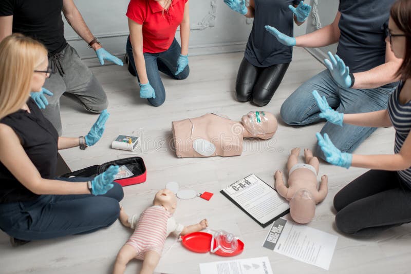First aid training stock image. Image of emergency, learning - 111598145