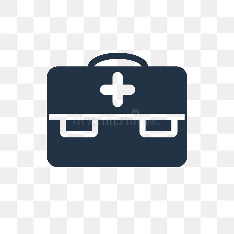 First Aid Kit Vector Icon Isolated on Transparent Background, First Aid ...