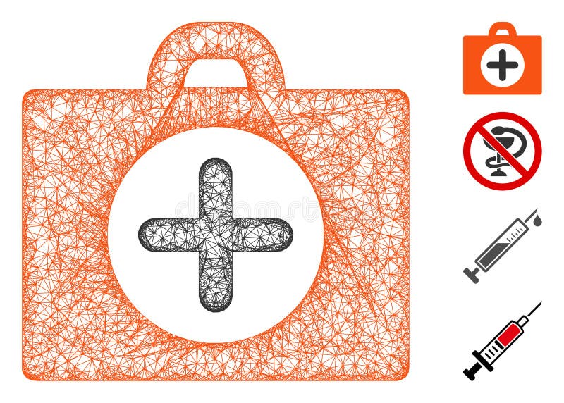 First Aid Web Vector Mesh Illustration Stock Image - Image of abstract ...