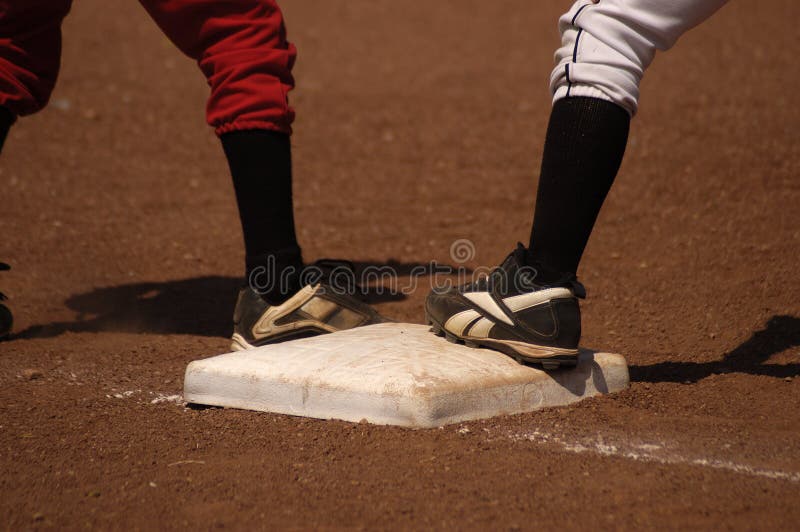 First Base stock image. Image of sport, league, feet, summer - 296821