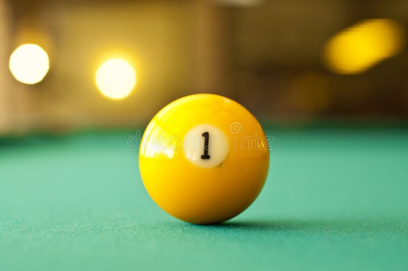 First billiard ball stock photo. Image of table, billiard - 27269052
