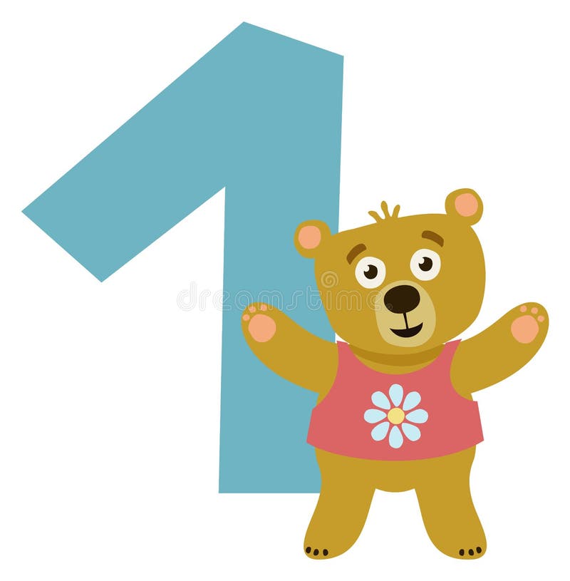 Cute Teddy Bear Number Stock Illustrations – 327 Cute Teddy Bear Number ...