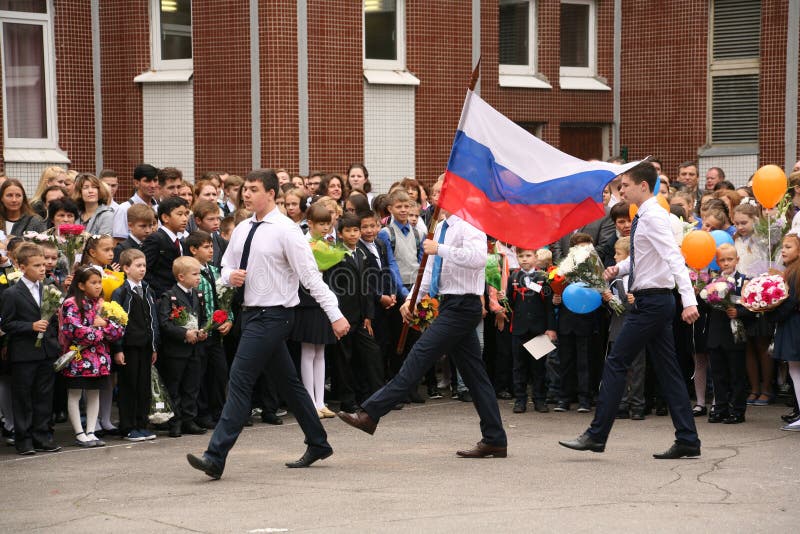 The First Call. September 1, Knowledge Day in Russian School. Day of ...