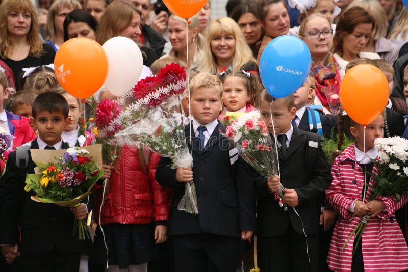 The First Call. September 1, Knowledge Day in Russian School. Day of ...