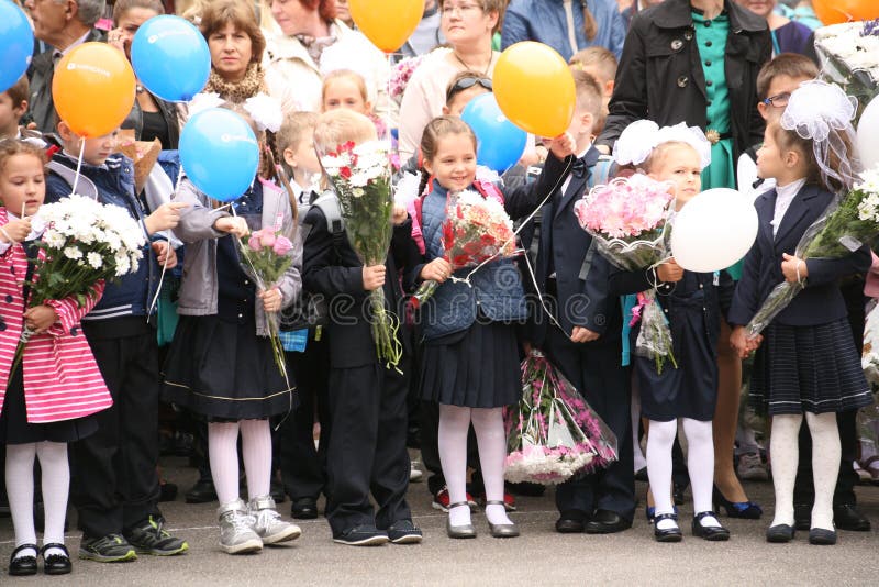 The First Call. September 1, Knowledge Day in Russian School. Day of ...