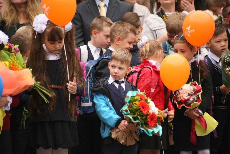The First Call. September 1, Knowledge Day in Russian School. Day of ...