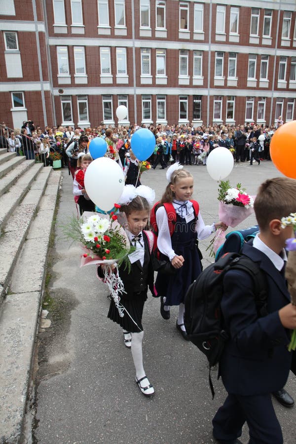 The First Call. September 1, Knowledge Day in Russian School. Day of ...