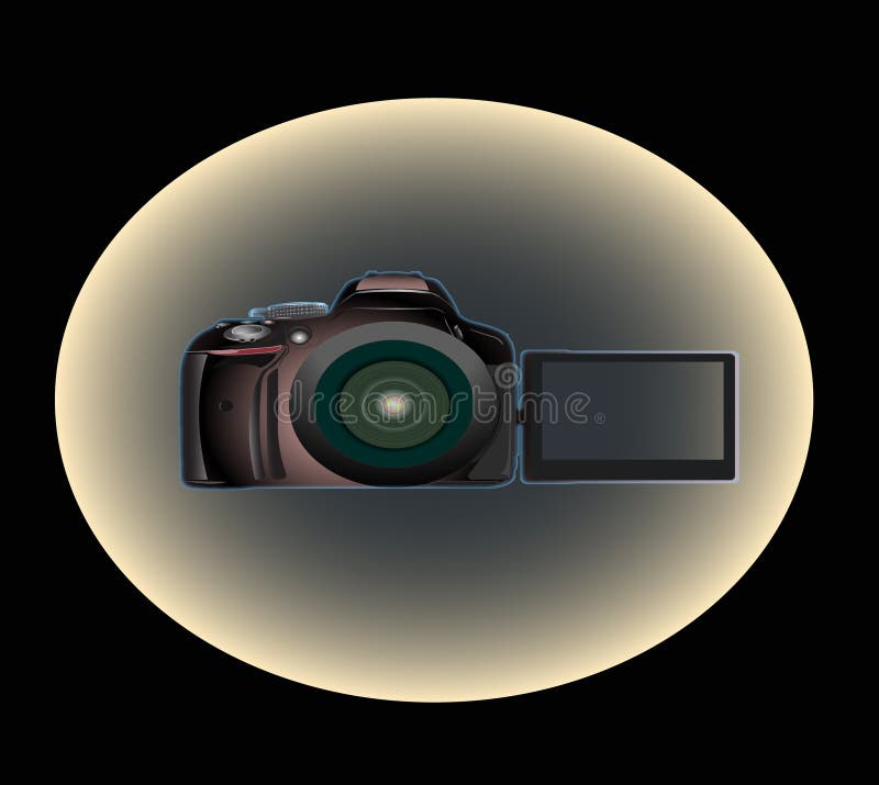 First Camera photographer stock illustration. Illustration of ...